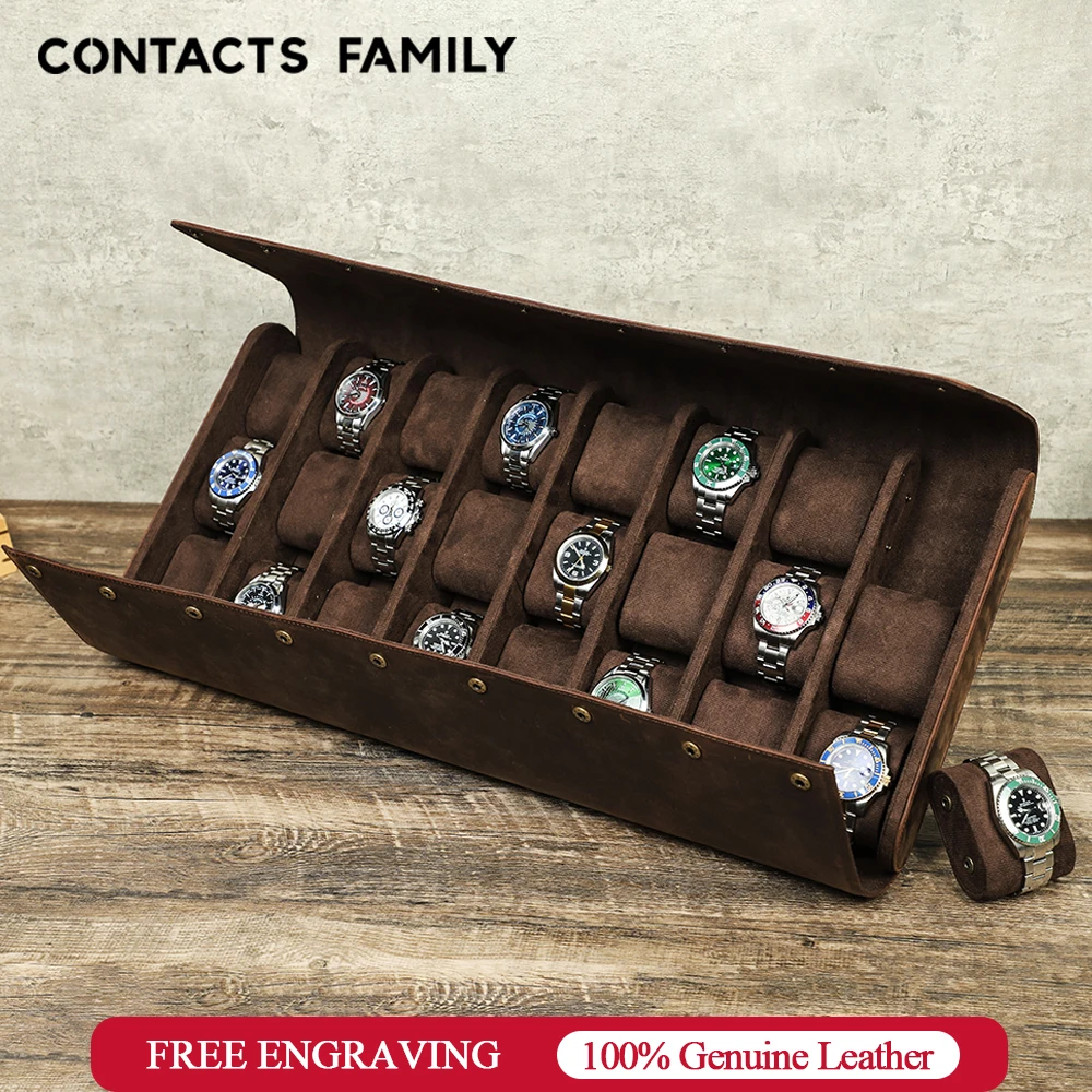 Watch Display Box Organizer 24 | Leather Watch Case Storage | Watch ...