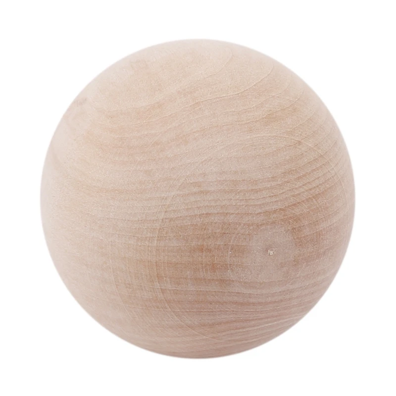 Solid Wooden Balls Round Handmade DIY Accessories Wood Colored Wooden ...