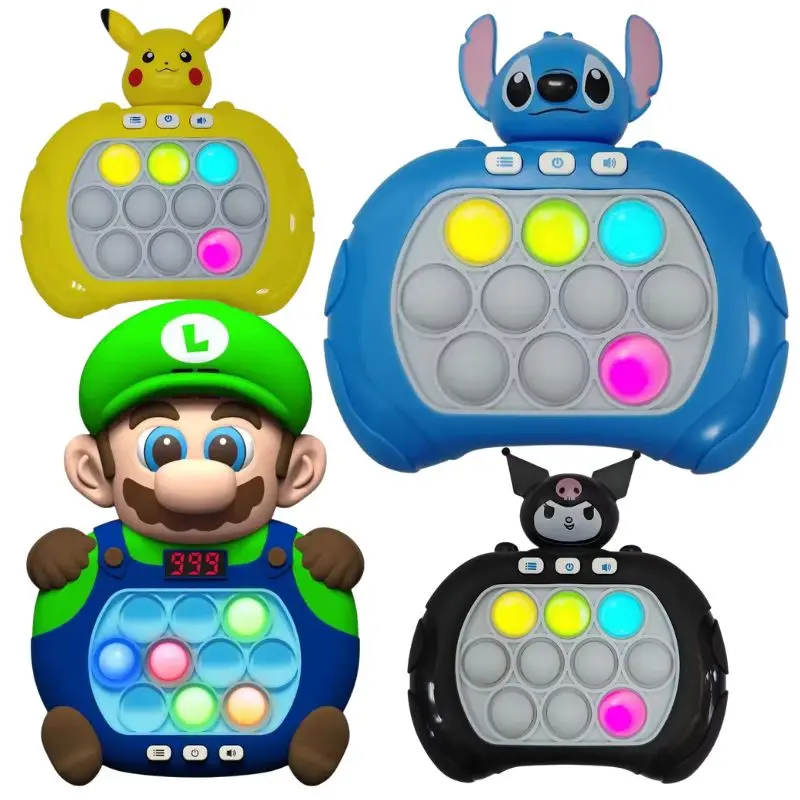 Quick Push Game Pop Up Fidget Bubble Electronic Pop it Pro Game Pikachu ...