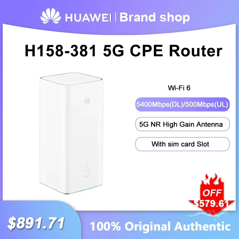 Unlocked 5G CPE PRO 5 H158-381 Router WiFi 6 7200Mbps Dual Band ...