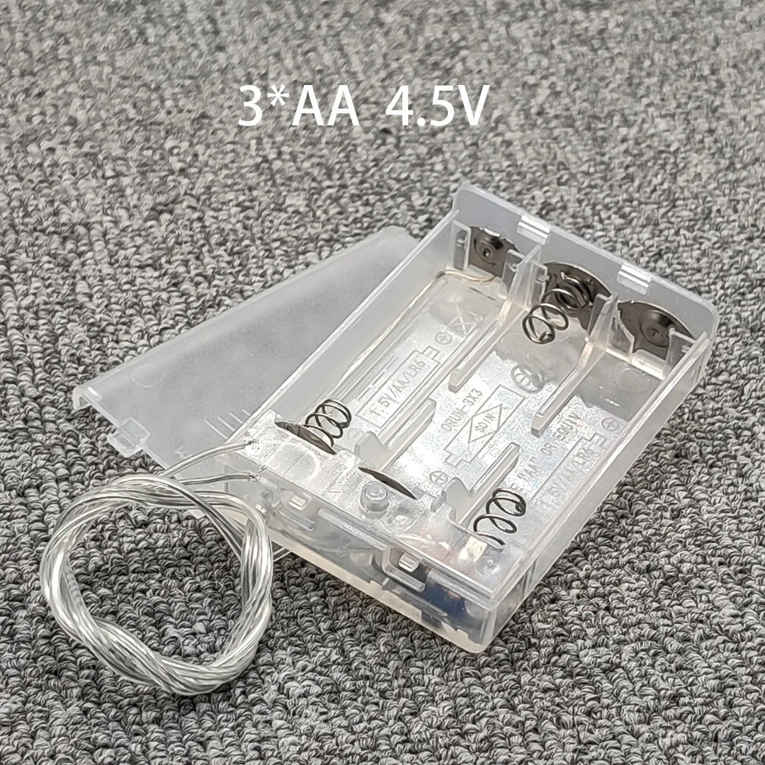 5Pcs AA Battery Box AA Battery Holder Case With Switch Series 3*AA 4.5V ...