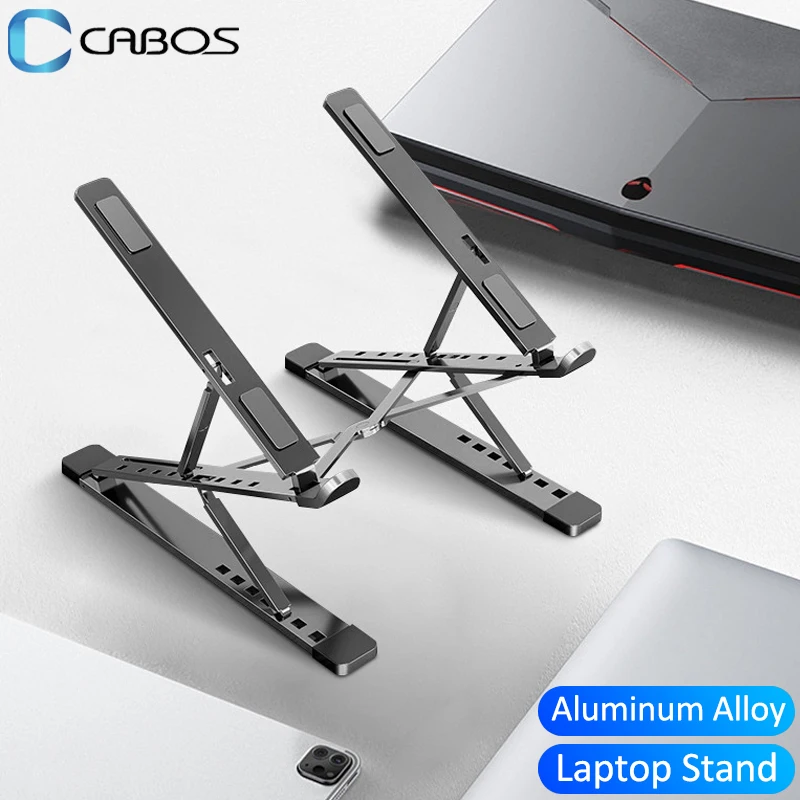 Adjustable-Portable-Laptop-Stand-Aluminum-Foldable-Double-Layer-Support ...