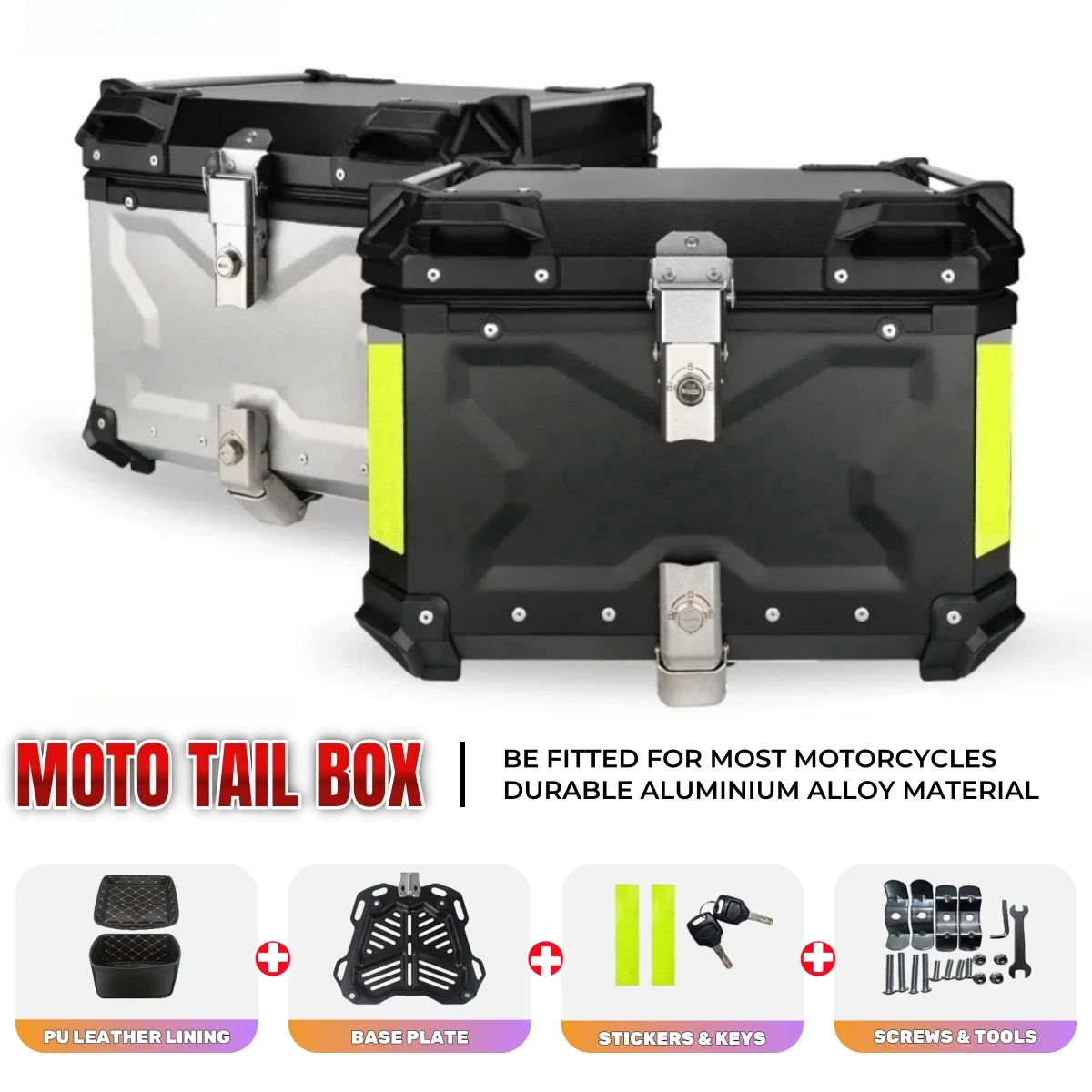 Motorcycle-Helmet-Top-Case-Universal-Aluminum-Motorcycle-Trunk-Case ...