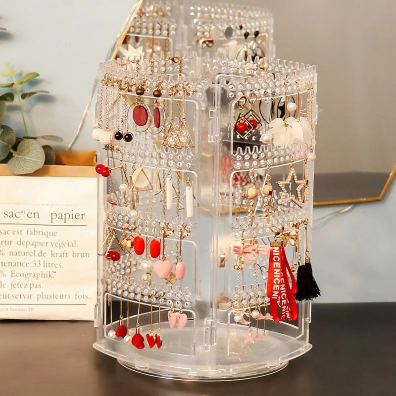 Jewelry-Display-Rack-Rotatable-Jewelry-Storage-Display-Rack-Foldable ...