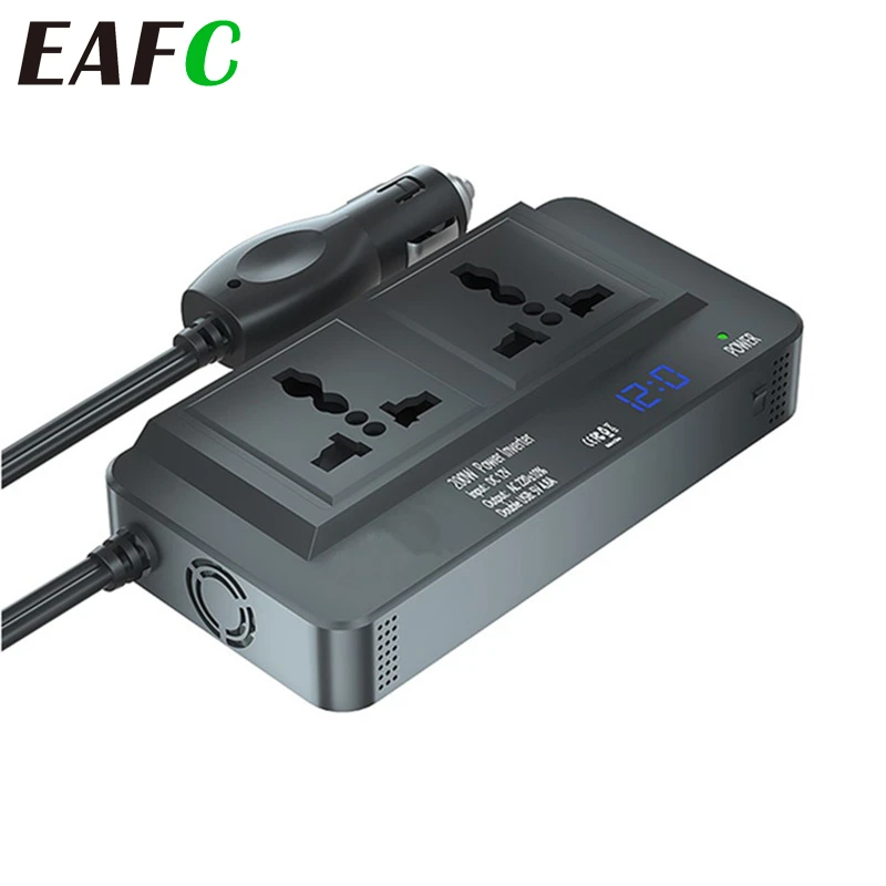 Eafc Car Inverter Dc 12v To Ac 110v/220v 200w Converter Inverter 4pcs ...
