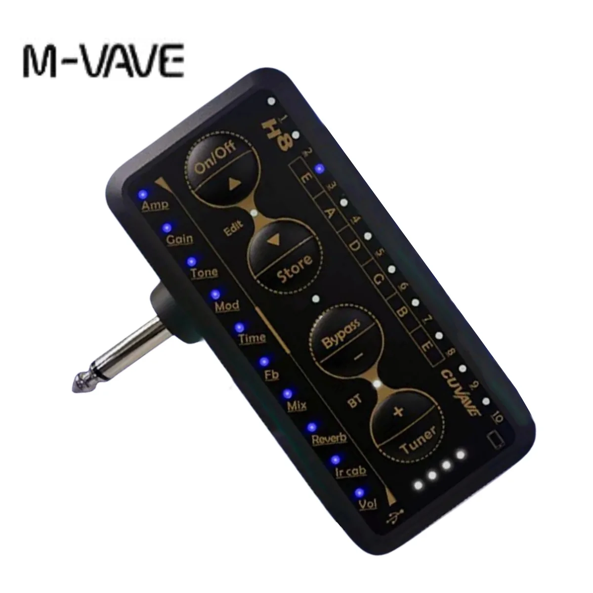 M-VAVE-H8-Guitar-Headphone-Amplifier-Portable-Rechargeable-Mini-Headphone-Amp-Built-in-Delay ...