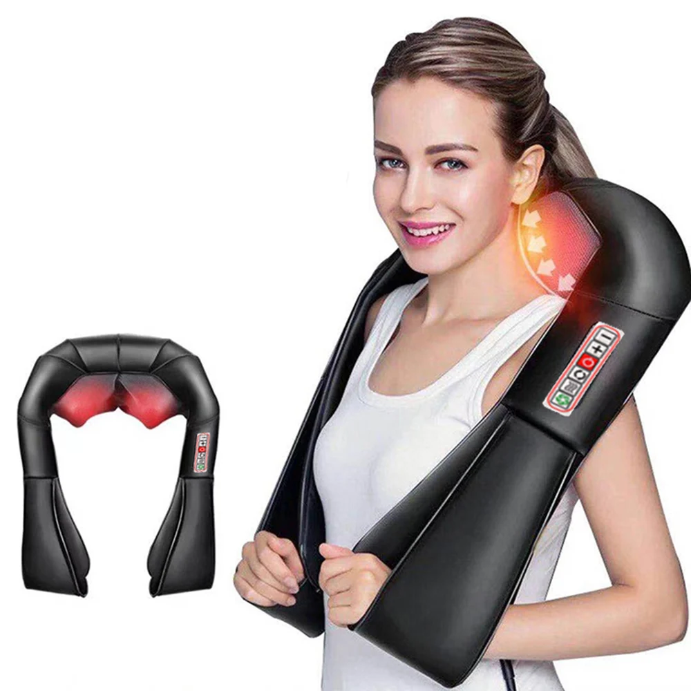 Home-Car-Electric-Massager-U-Shape-Shiatsu-Cervical-Back-Neck-Massager ...