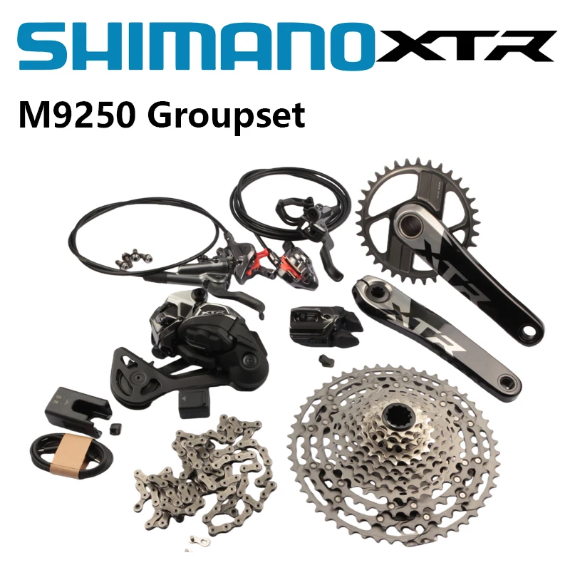 Shimano XTR NEW Di2 M9250 12S Groupset M9200 Crankset Cassette Brake ...