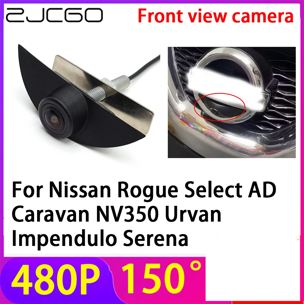 ZJCGO-480P-150-LOGO-Car-Parking-Front-View-Camera-Waterproof-for-Nissan ...