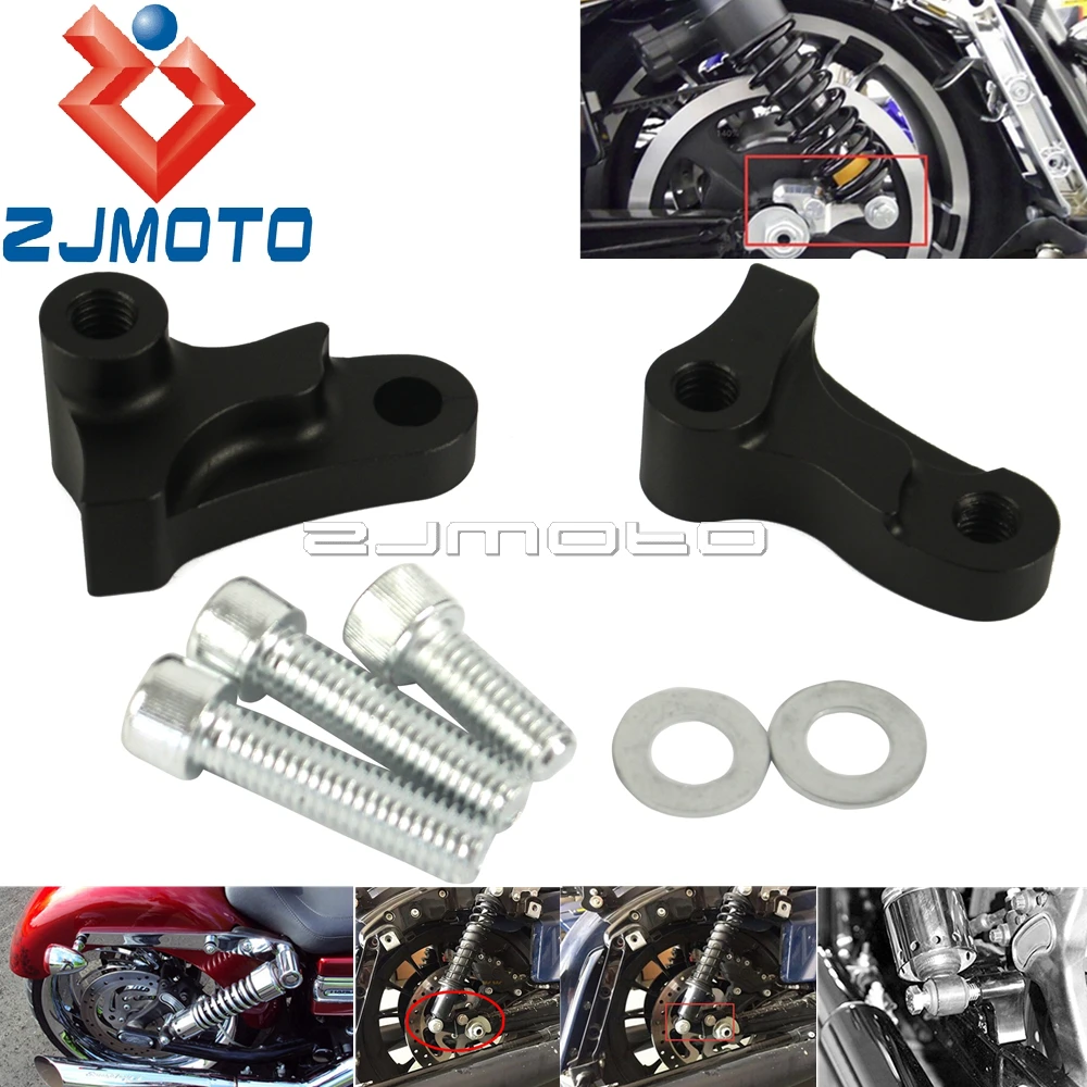 Black-1-75-Motorcycle-Rear-Drop-Lowering-Kit-For-Harley-Dyna-FXD-Super ...