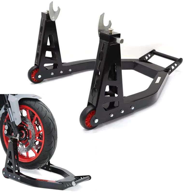 Aluminum-Alloy-Motorcycle-Front-Rear-Wheel-Lift-Stand-Load-bearing ...