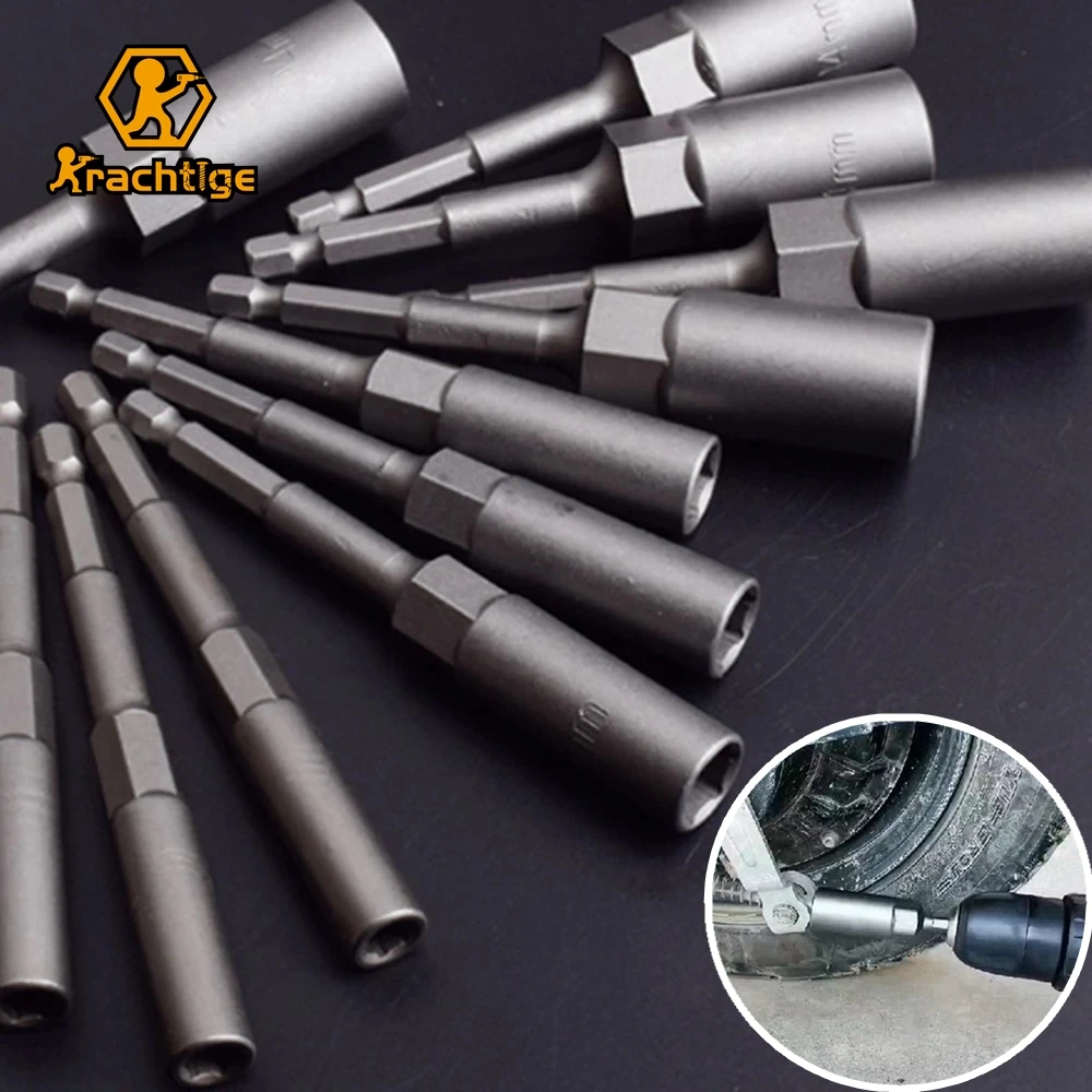 Krachtige-65mm-80mm-150mm-Hex-Socket-Sleeve-Nozzles-Nut-Driver-Set ...