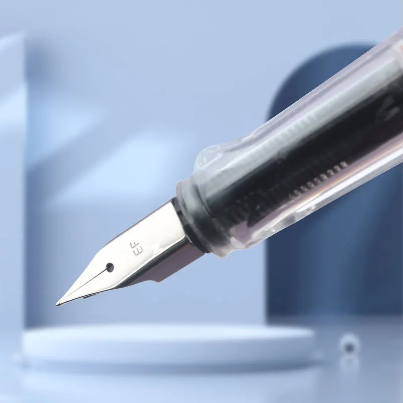 Jeu de stylos à encre mixtes EF 0.38mm, 11 pièces, pointe noir/bleu ...