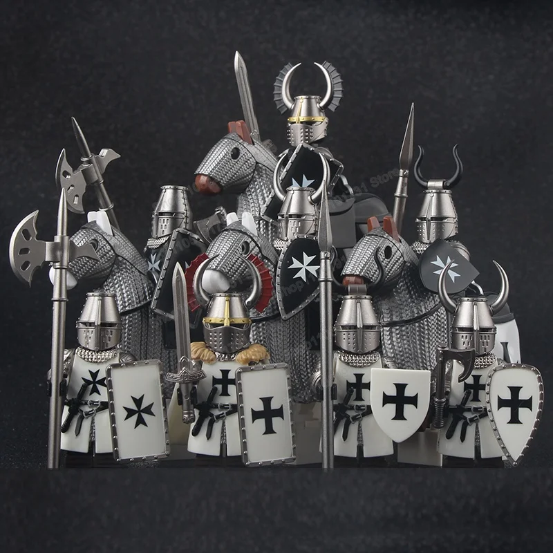 Medieval Knight Serie Figures Building Blocks Warrior Soldiers Guards ...