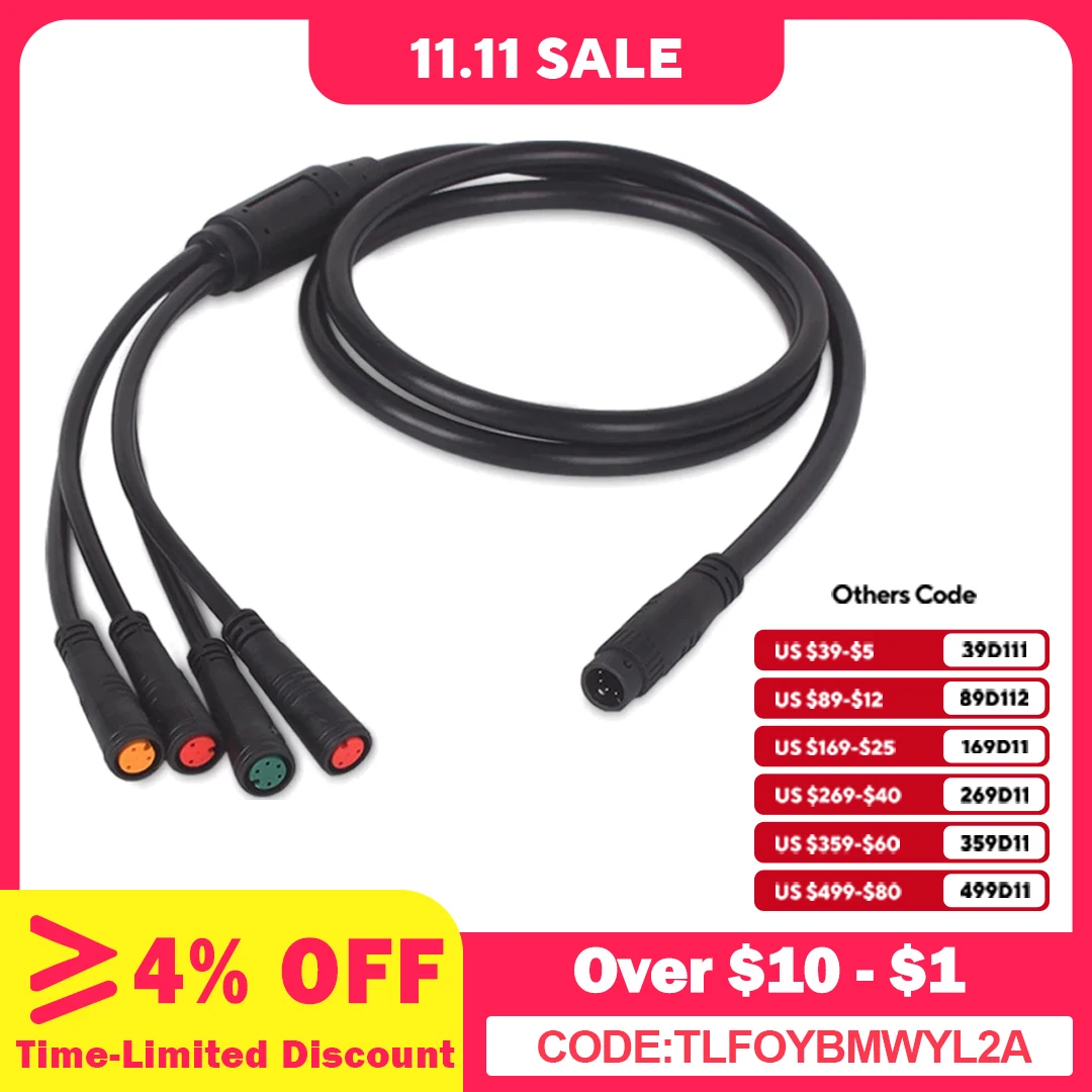 Julet-1-to-4-Wiring-Harness-Main-Cable-Waterproof-Wire-For-Electric ...