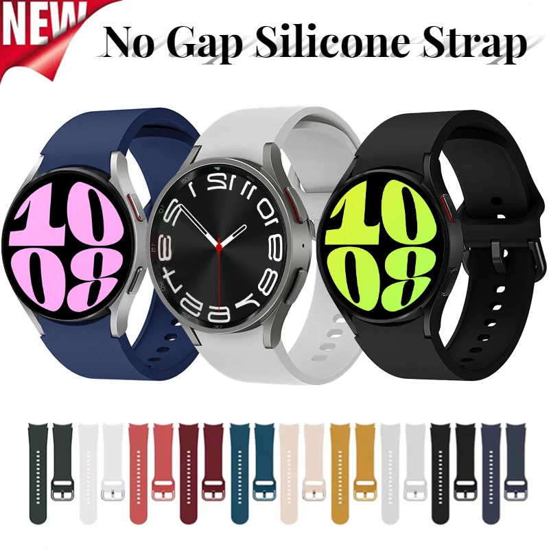Silicone-Strap-For-Samsung-Galaxy-Watch-5-4-6-44mm-40mm-5-Pro-45mm ...