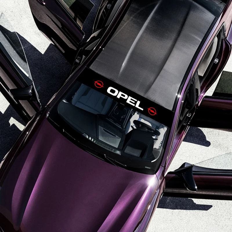 Car Styling Sunshade Stickers Auto Logo Front Rear Windshield Banner ...