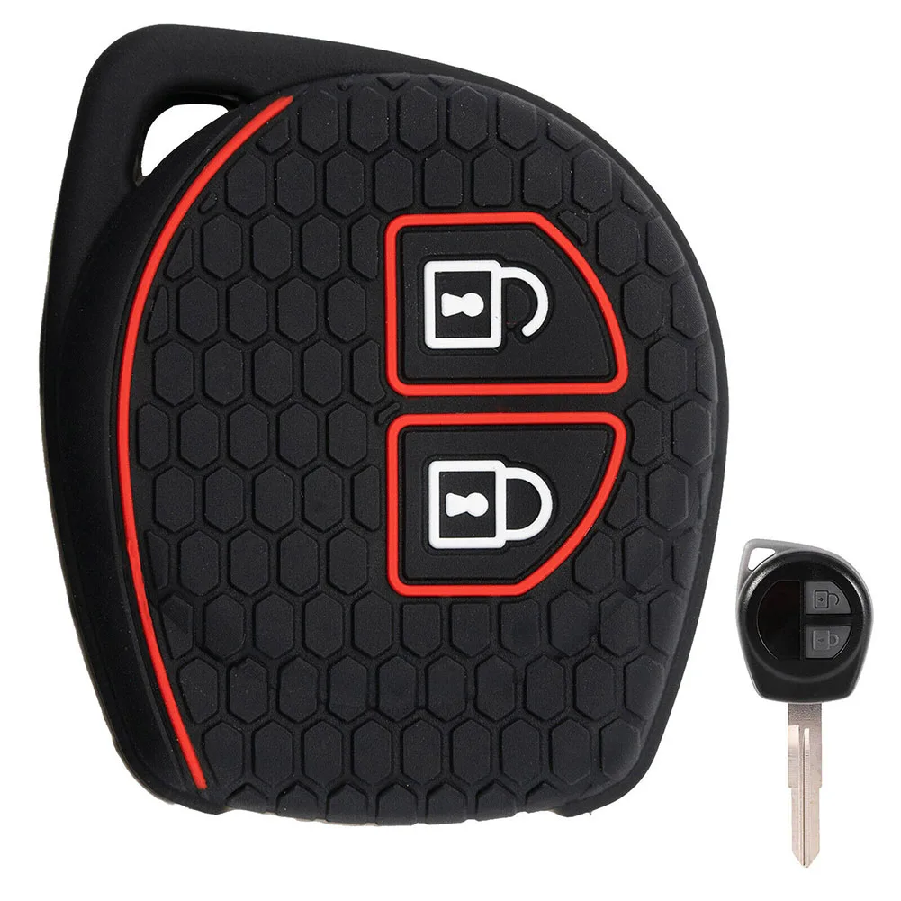 2-Button-Silicone-Car-Remote-Key-Fob-Case-Cover-Shell-For-Suzuki-SX4 ...