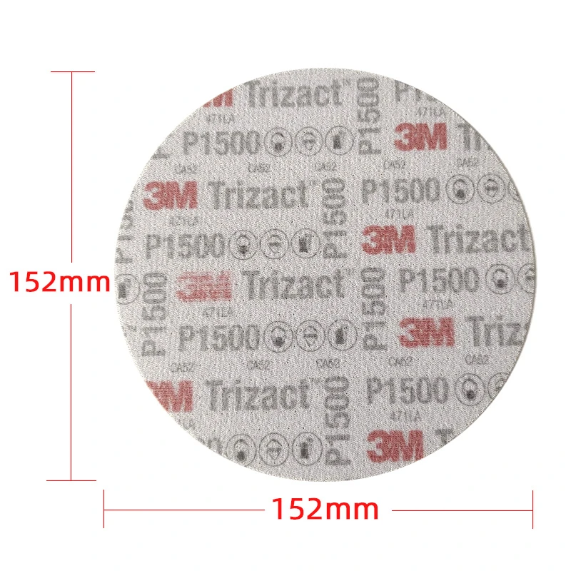 3m Trizact Clearcoat Disc 02088 Flocking Sponge Sandpaper 6 Inch Self ...