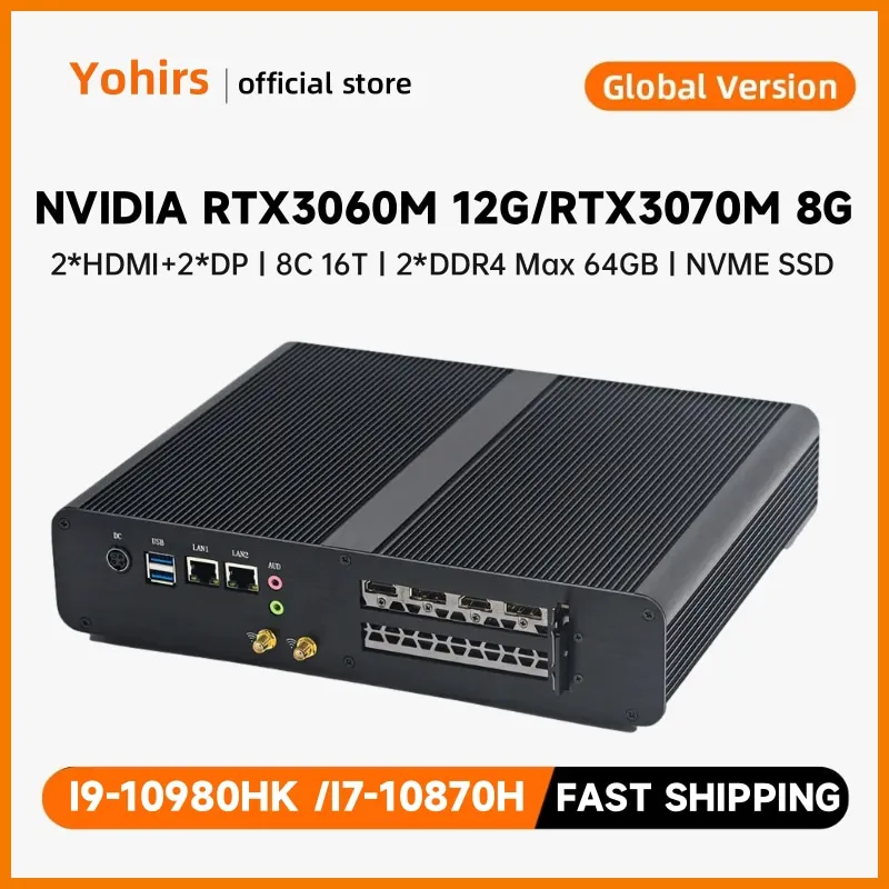 10th Gen Mini Gaming Computer i9 10980HK i7 10870H NVIDIA RTX3060M RTX ...