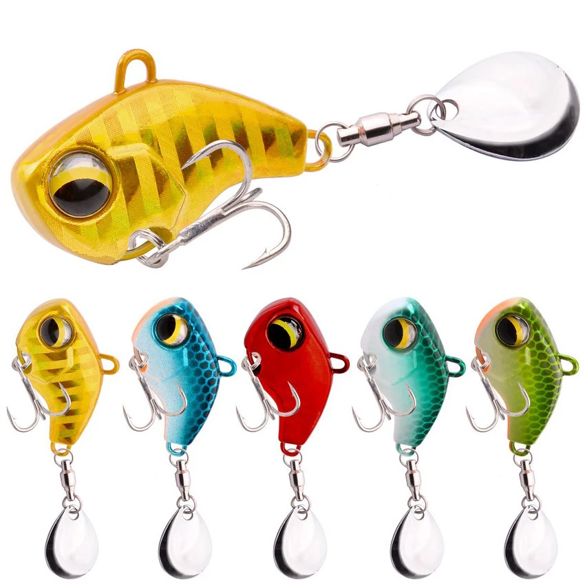 5PCS-Metal-VIB-Fishing-Lures-6g-14g-Spinner-Sinking-Rotating-Spoon-Lure ...