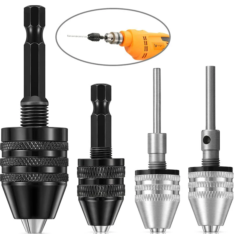 Drill-Chuck-Keyless-Screwdriver-Impact-Driver-Adaptor-Electric-Micro ...