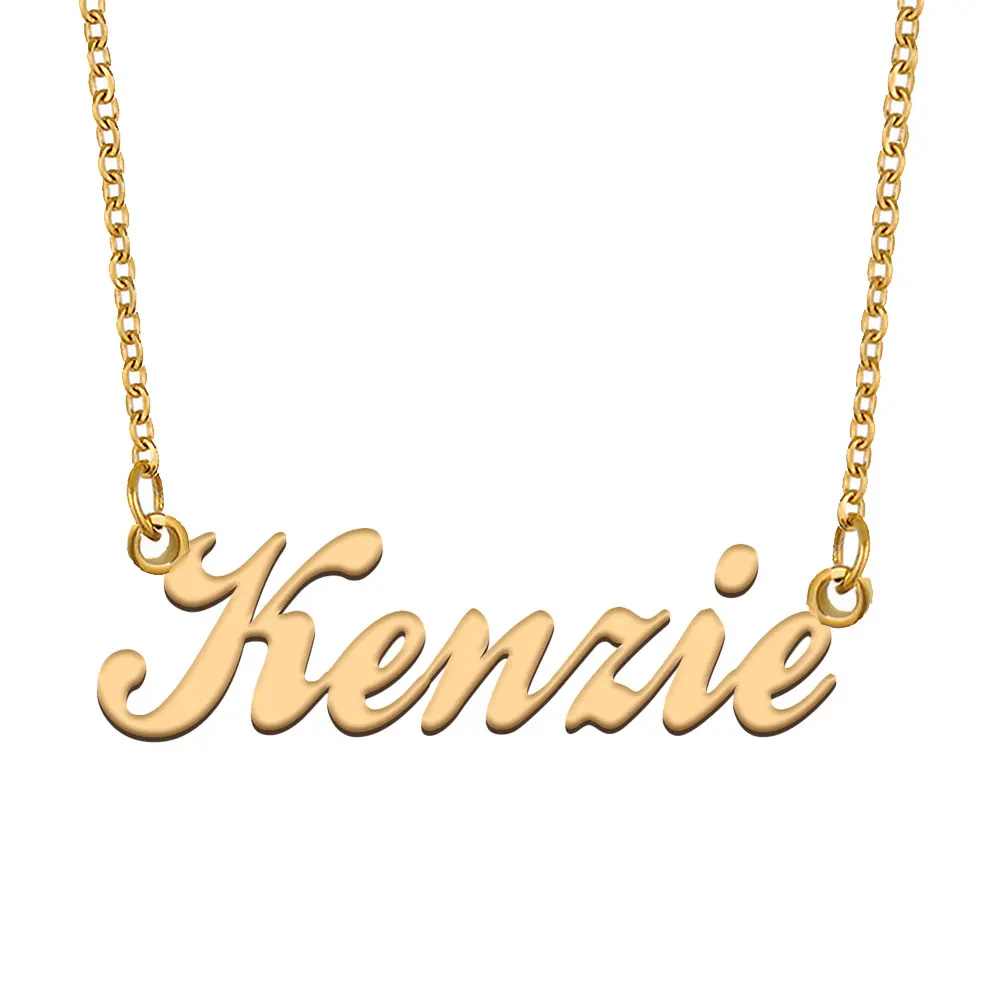 Kenzie-Name-Necklace-for-Women-Stainless-Steel-Jewelry-Gold-Plated ...