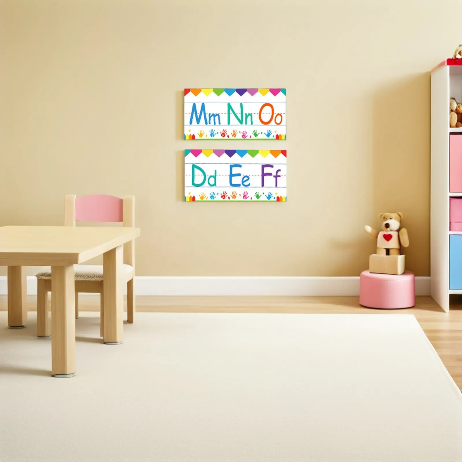 12Pcs Alphabet Number Cards Bright Abc Practice Flashcards for ...