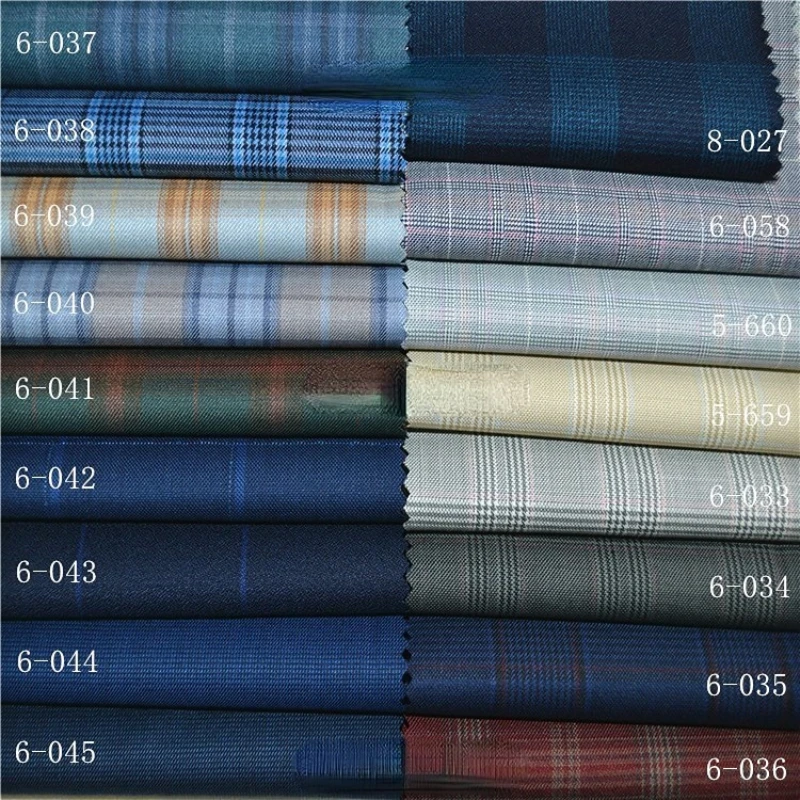 0-5m-High-Quality-Suit-Fabric-for-Men-Plaid-Wool-Pants-Skirt-Closing ...