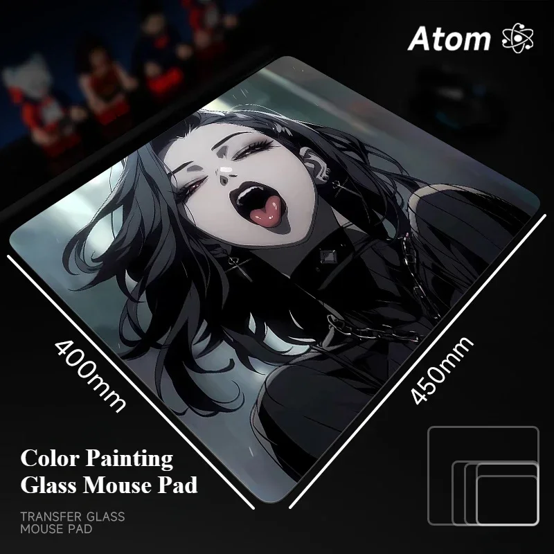 Glass-Gaming-Mouse-Pad-Customizable-Pattern-Tempered-Upgrade-Smooth ...