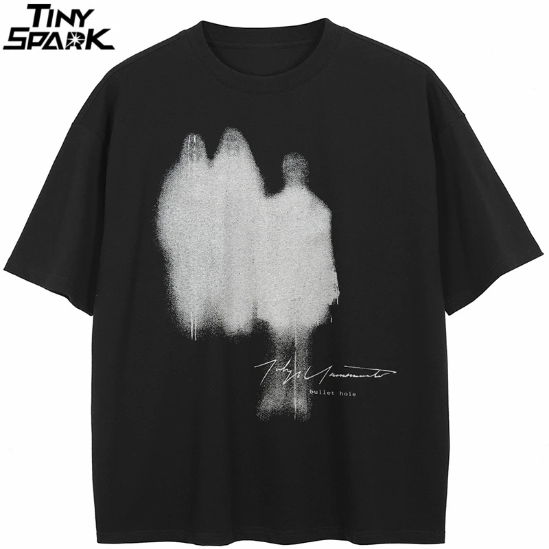 T-Shirt Streetwear Shadow Graphic T Shirt Cotton Hipster Men Tshirt ...