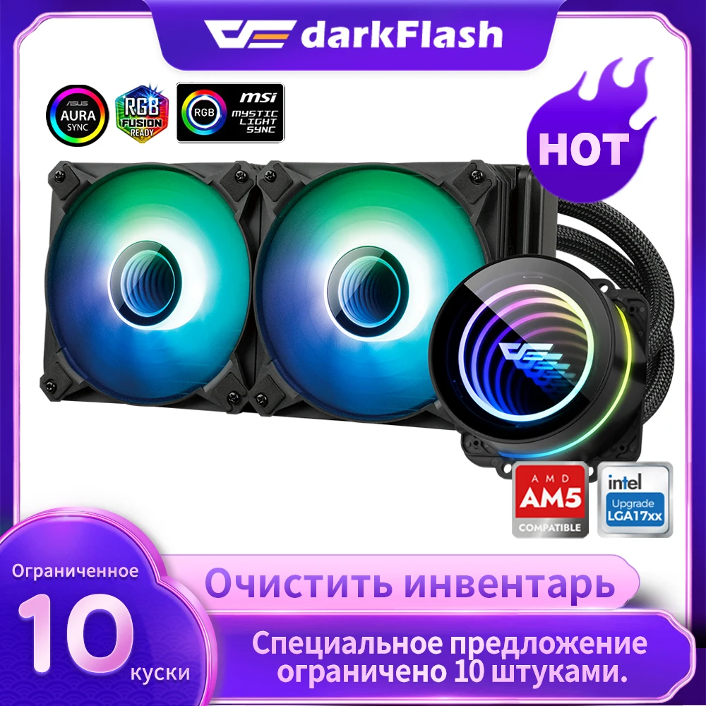 Darkflash-360mm-Liquid-Cpu-Water-Cooler-Infinity-Space-4-Pin-Pwm-3-Pin ...