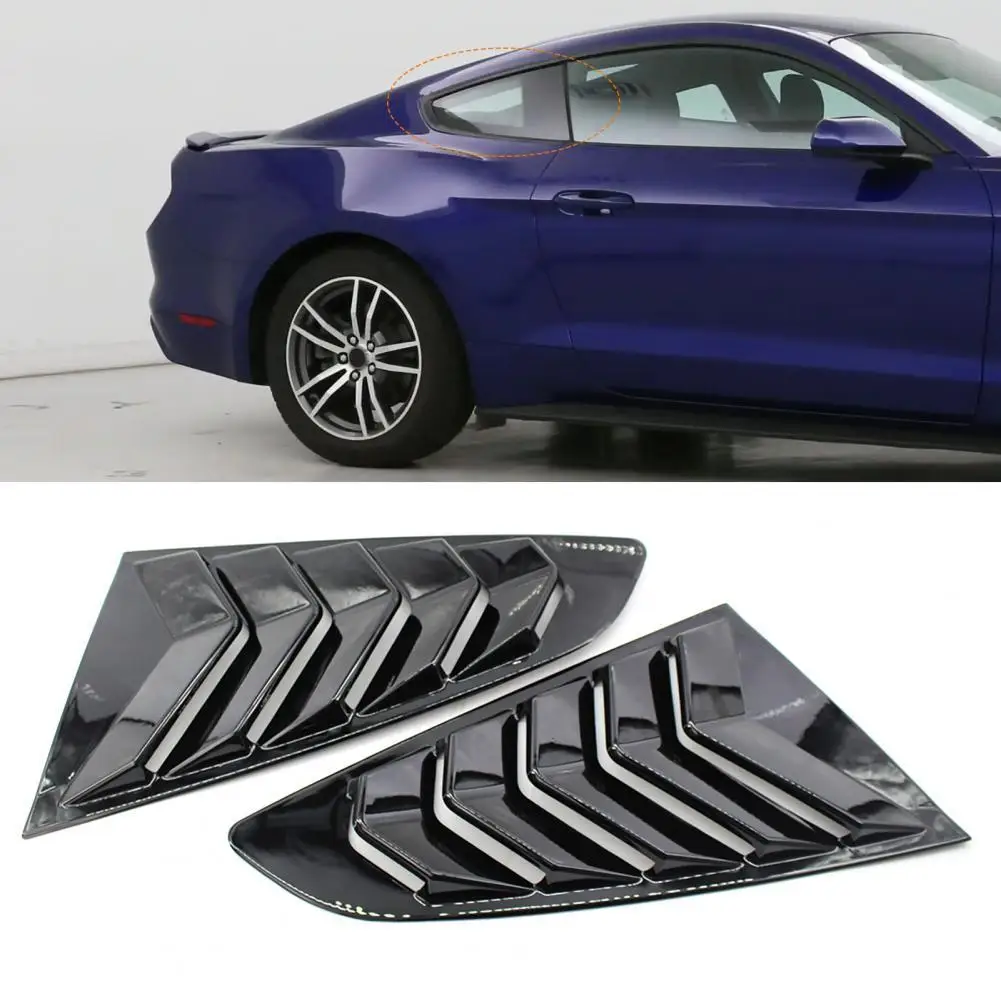 2Pcs-Gloss-Black-Side-Window-Scoops-Modified-Side-Window-Louvers-Covers ...