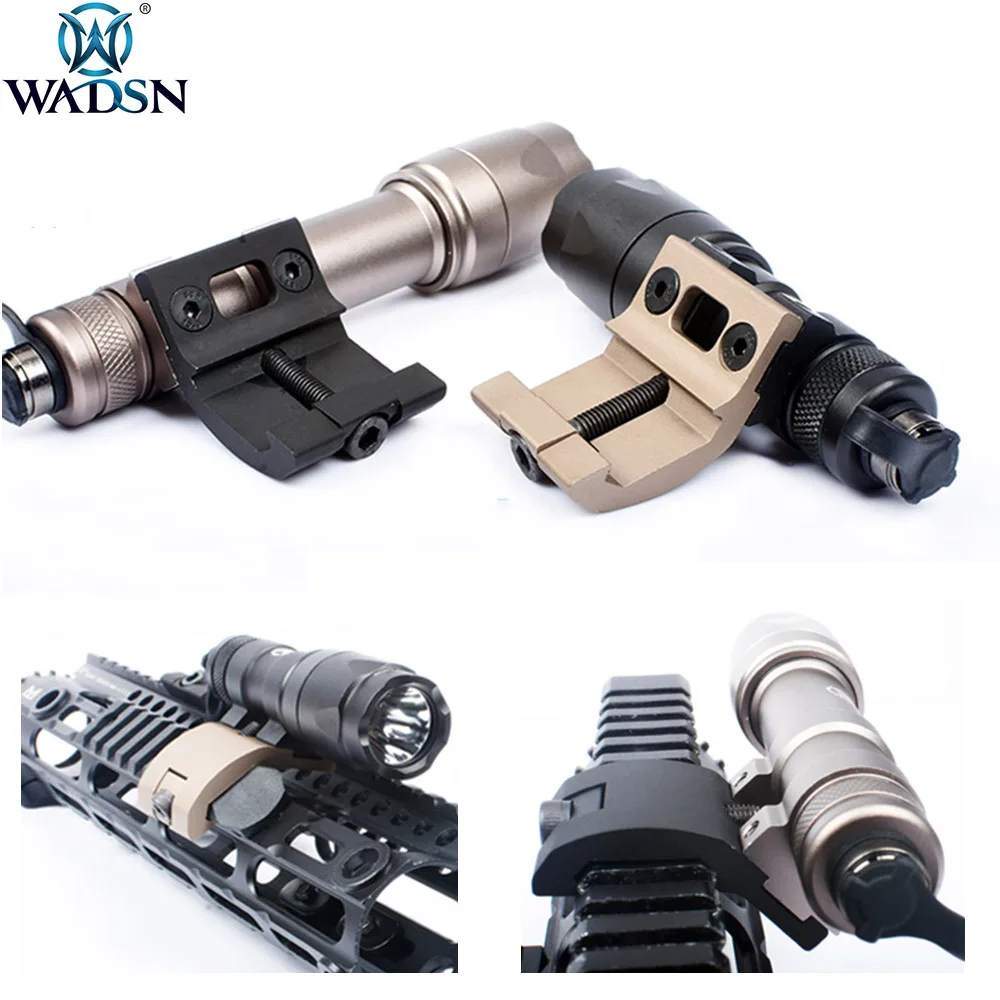 WADSN Airsoft Tactical Weapon Scout lights Picatinny Mount For M600C ...