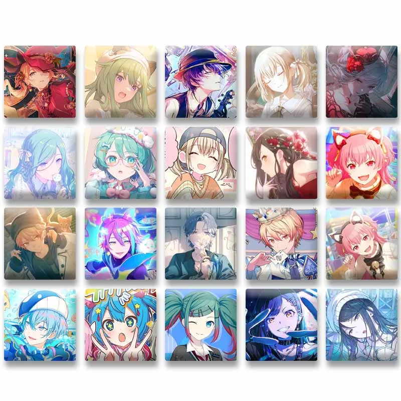Project Sekai Square Badge Pin Cartoon Idol Momoi Airi Hanasato Minori ...