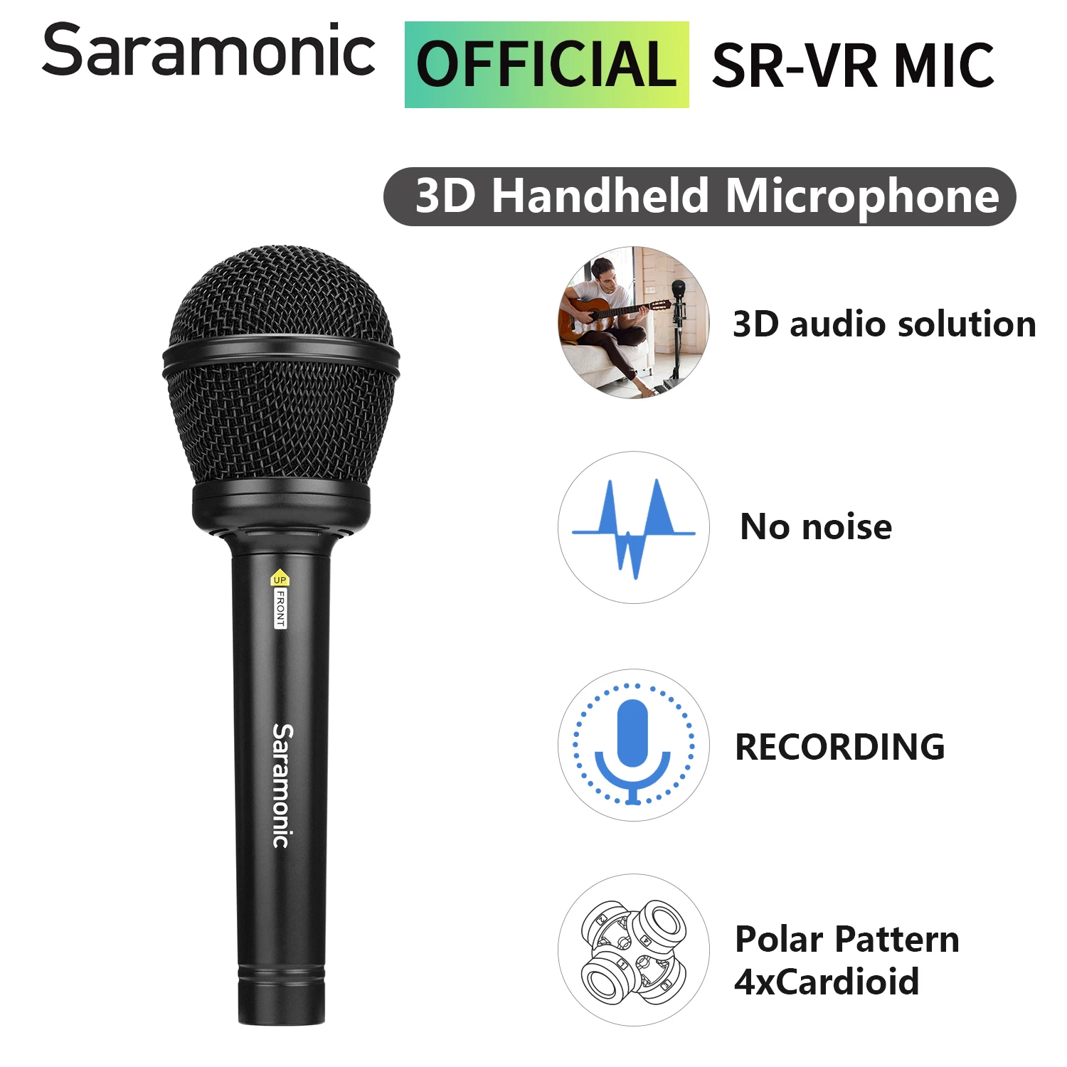 Saramonic-SR-VRMIC-3D-Cardioid-Microphone-Handheld-Condenser-Microphone ...