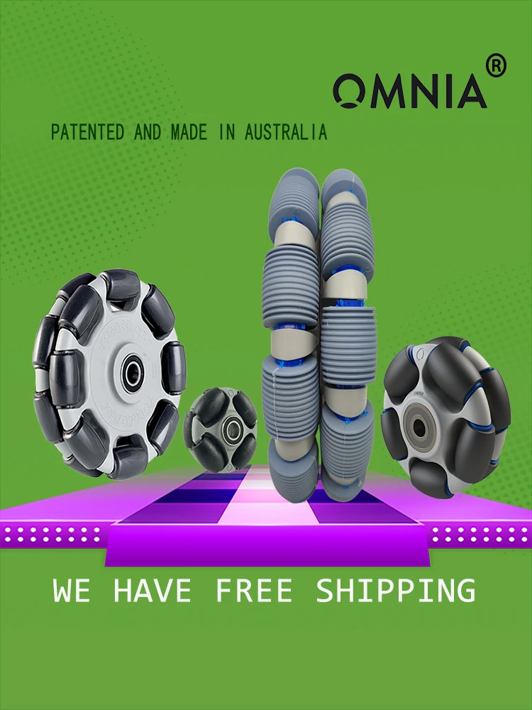 Rotacaster-Omniwheel-Omnia-Mecanum-Omnidirectional-Robot-Wheel-Conveyor ...
