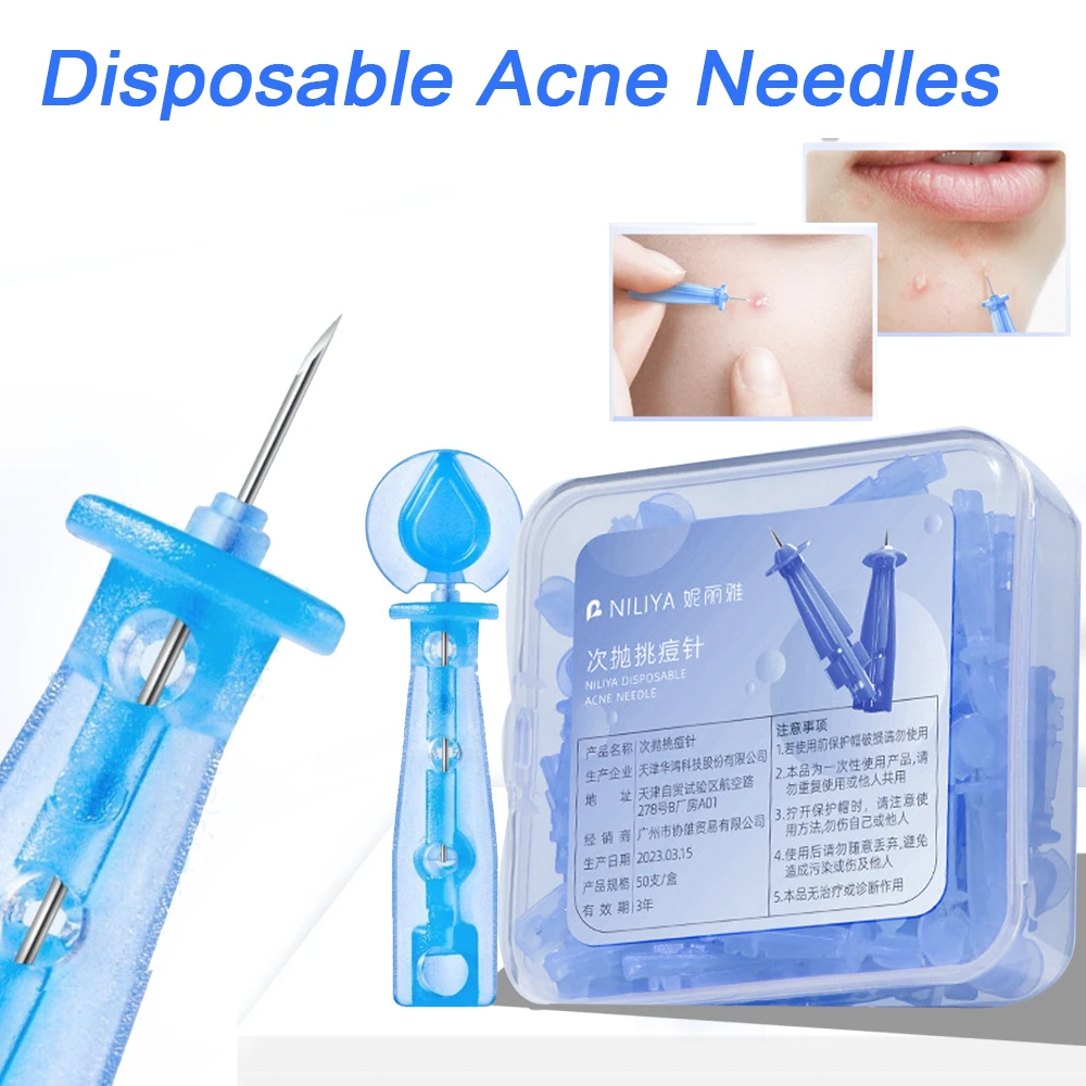 Blackhead-Remover-Acne-Needle-Tool-Disposable-Acne-Needles-Fat-Grain ...