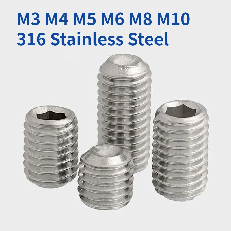 M3-M4-M5-M6-M8-M10-316-Stainless-Steel-Hex-Hexagon-Socket-Cup-Point-Set ...