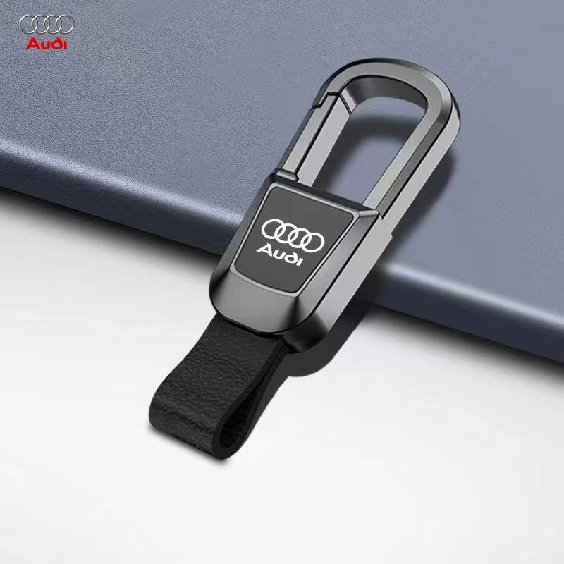 3D-Metal-Leather-Car-Styling-Keychain-For-Audi-Sline-A4-B7-B8-B9-A3-8P ...