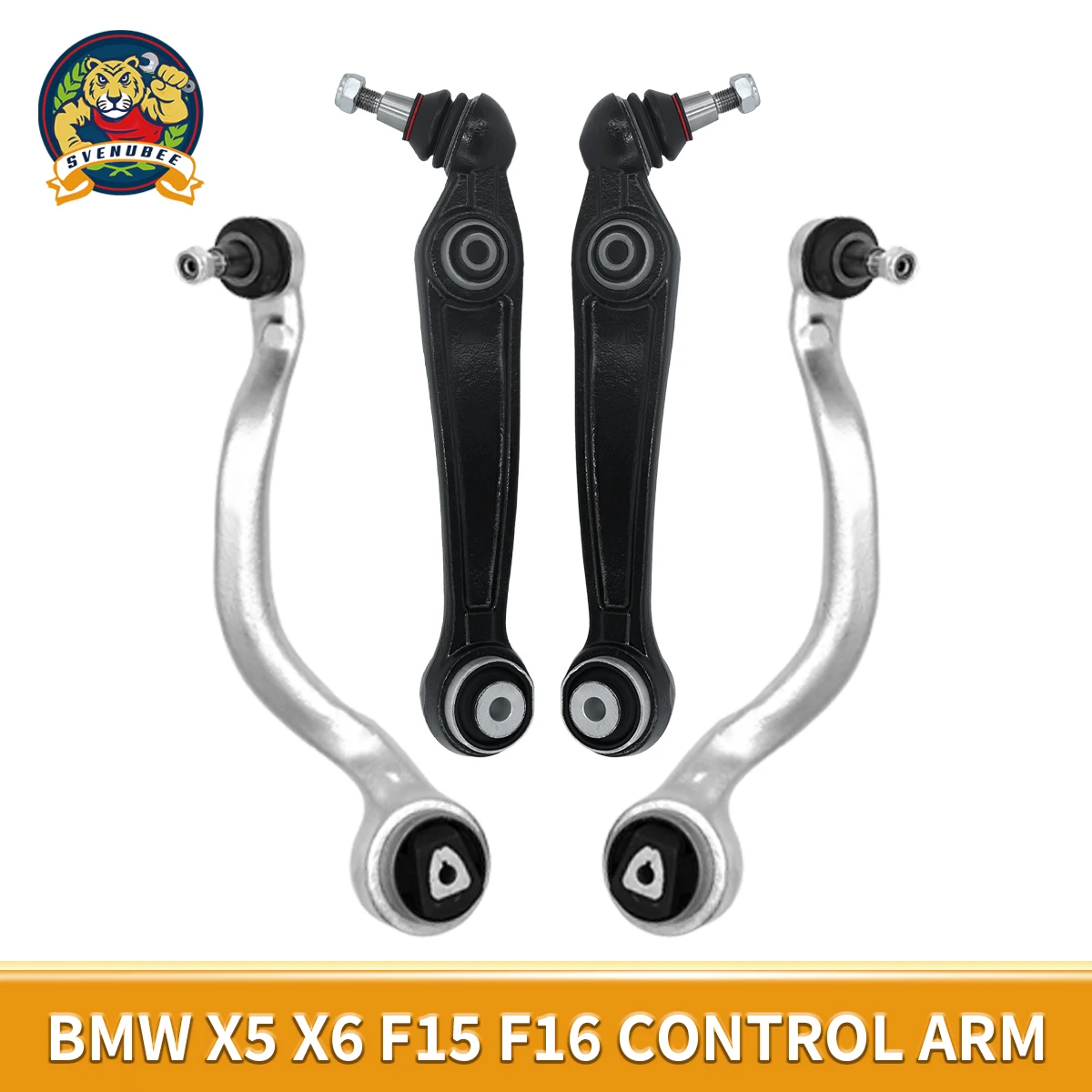 Svenubee Front Lower Control Arms Suspension 4pcs Sets for BMW X5 X6 ...