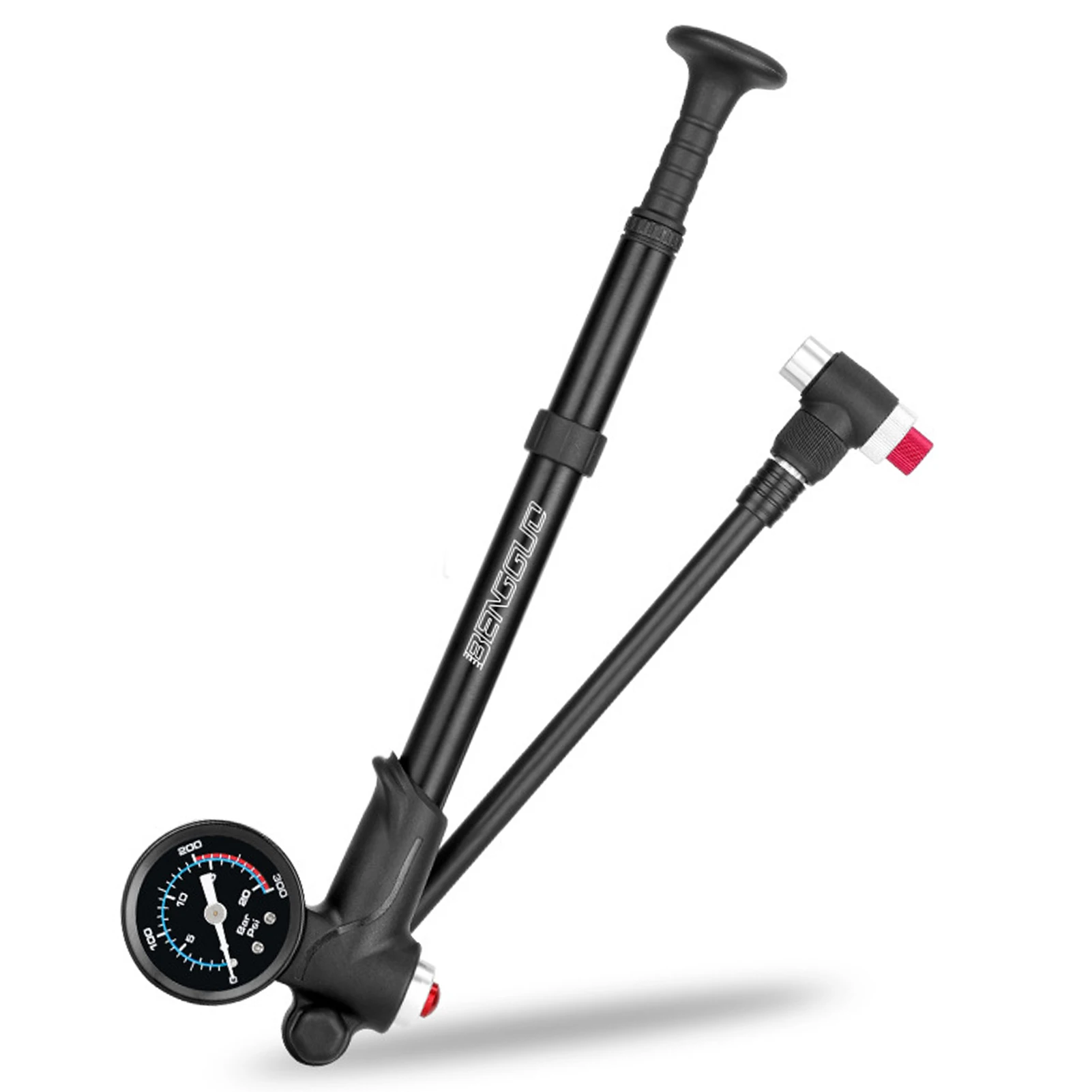 Bike-Shock-Pump-with-Pressure-Gauge-300PSI-High-Pressure-Bike-Tire ...