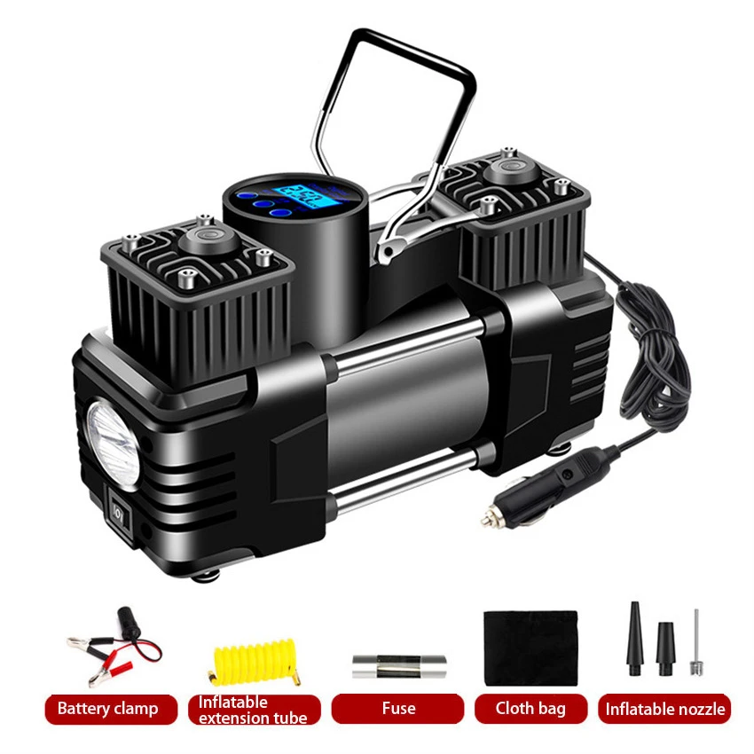 12v New Reinforced Automobile Air Compressor Tire Inflation Pump ...