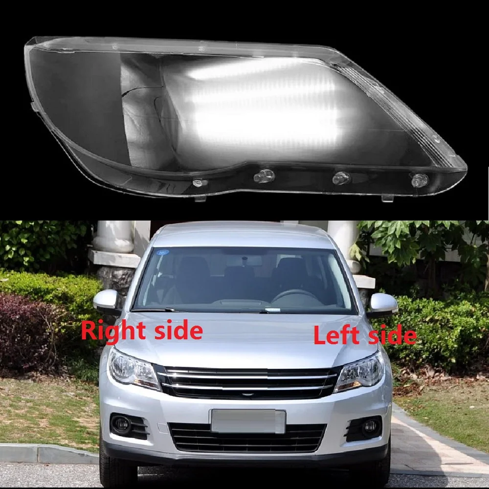 Car Headlamp Lens For Volkswagen VW Tiguan 2009 2012 Plastic ...