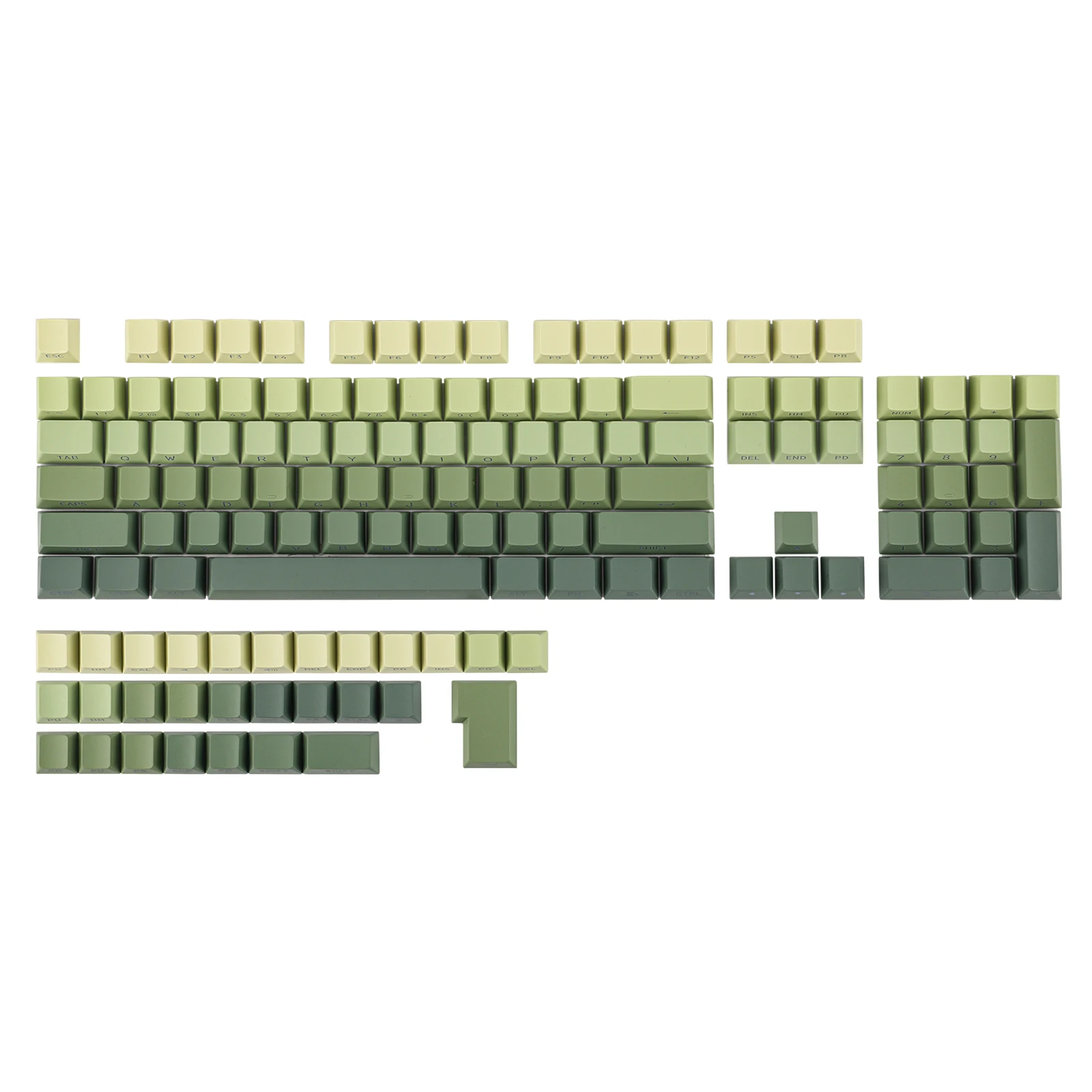 EPOMAKER-Mossy-133-keys-Keycaps-Set-Cherry-Profile-Double-Shot-PBT ...