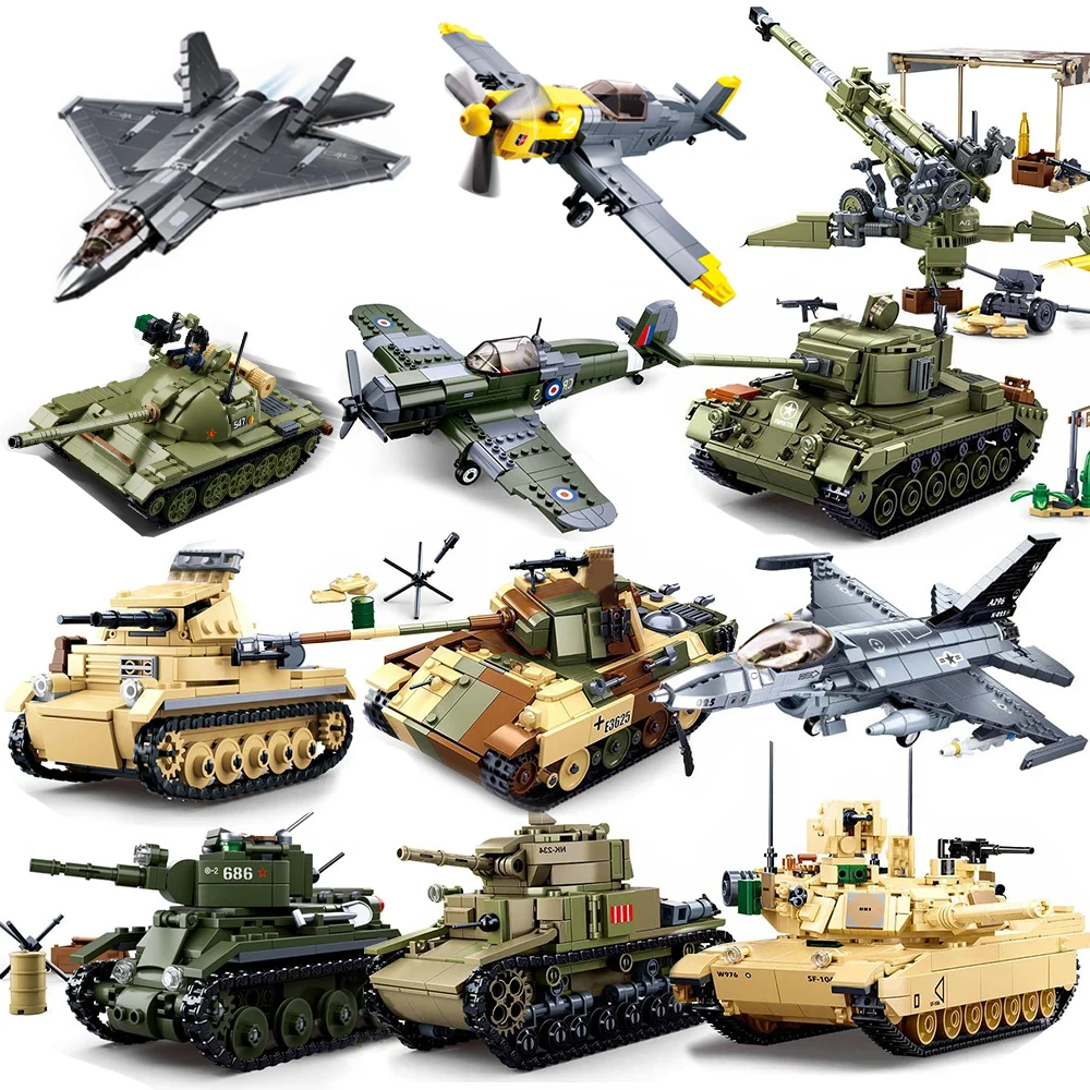 Airplane-Plane-Bomber-Model-Construction-Toys-Military-Panzer-Tank-WW2 ...