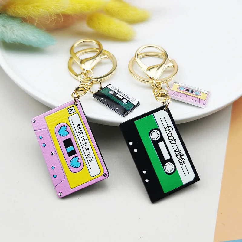 1pcs-Lovely-Sound-Recorder-Keychain-Nostalgia-Charms-Key-Chains-For ...