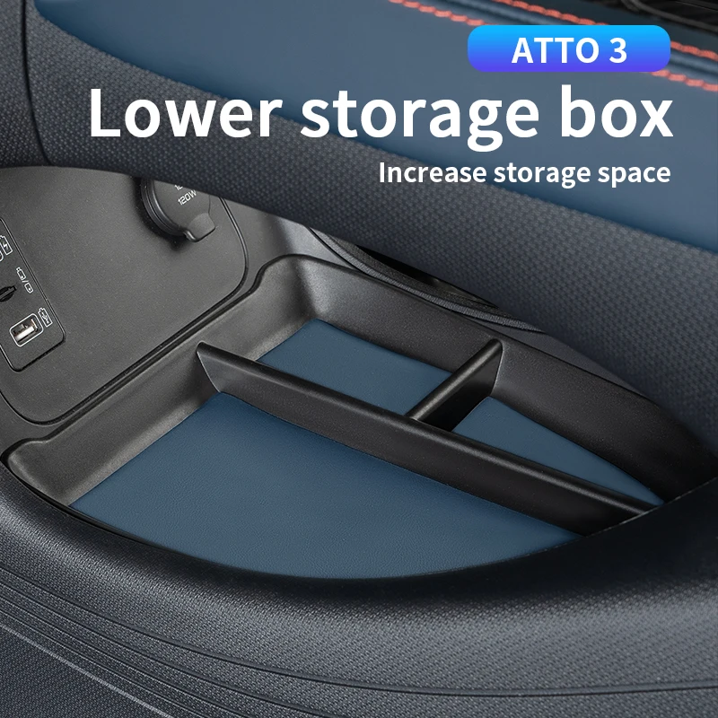 For-BYD-Atto-3-2022-2023-Central-Control-Lower-Storage-Box-Car-Spare ...
