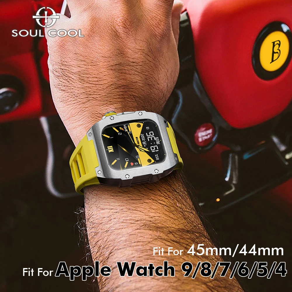 For-Apple-Watch-316L-Stainless-Steel-Luxury-Modification-Mod-Kit ...