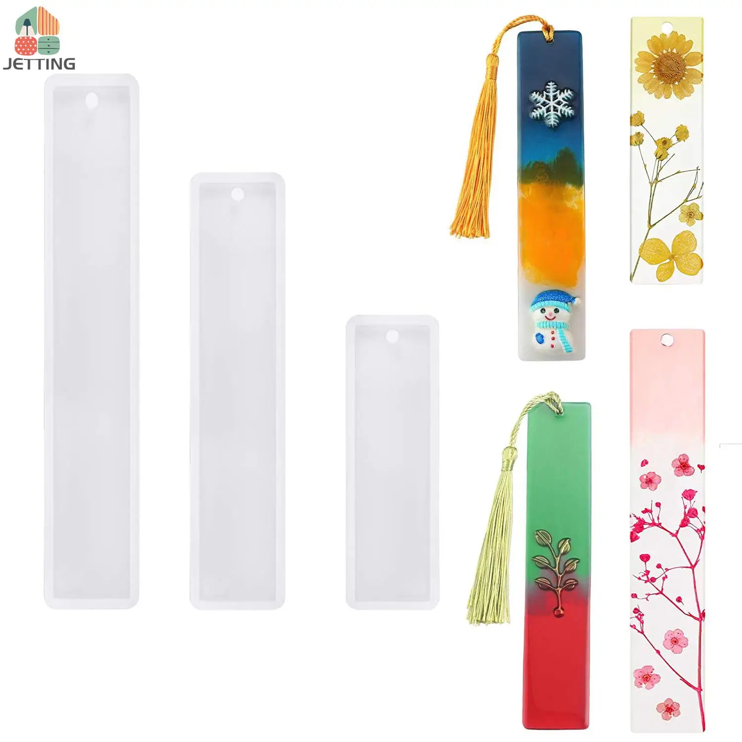3Pcs-Bookmark-Mold-Transparent-Rectangle-Silicone-Bookmark-Mold-For-DIY ...